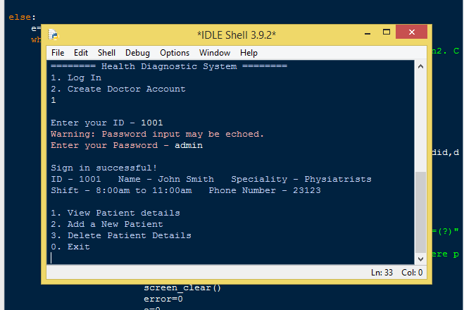 Simple Health Diagnostic System In Python Free Source Code Sourcecodester